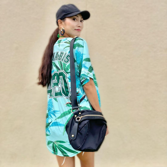 ベースボールシャツ｜パッション（アロハ風大麻柄） - メンズ/レディース – CBD Library